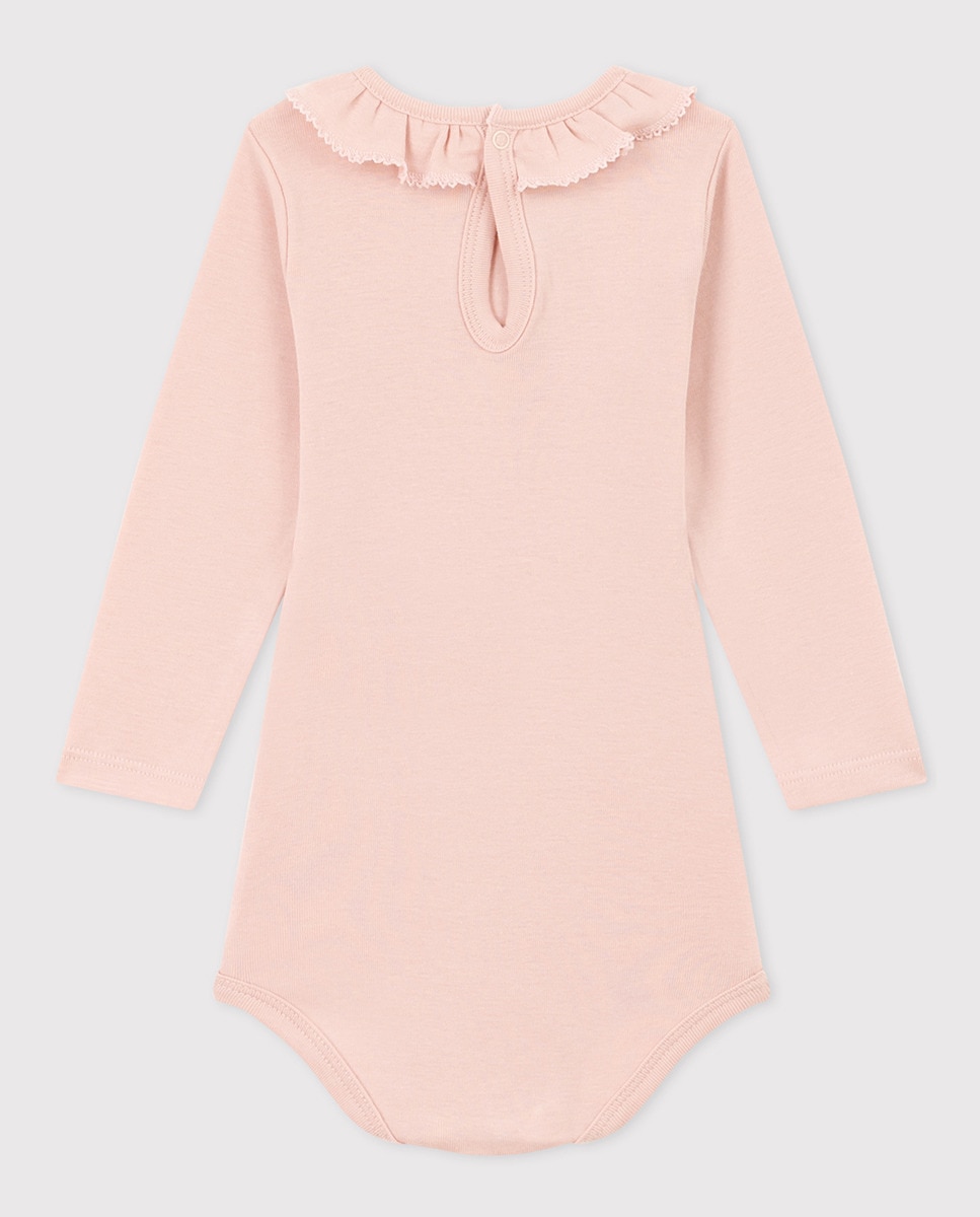 Body de manga larga con cuello de algodón de bebé · Petit Bateau · El ...