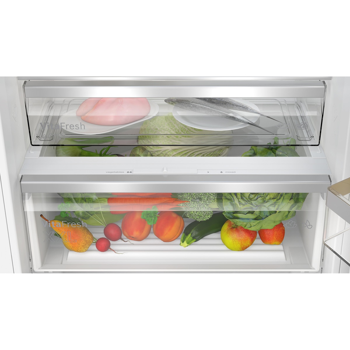Frigorífico integrable combi Bosch XXL y cierre Softclose Serie 6 ...