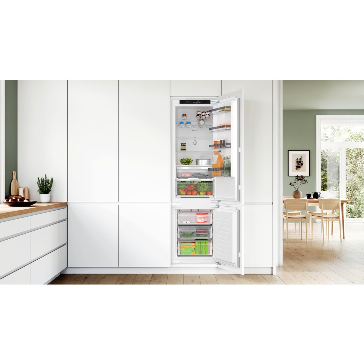 Frigorífico integrable combi Bosch VitaFresh XXL Serie 4 - KIN96VFD0 ...