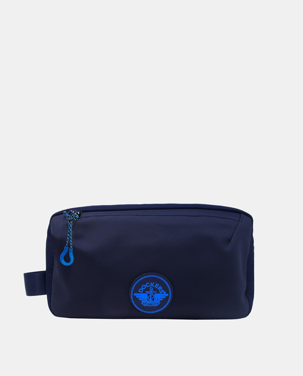 Neceser grande de nylon en azul marino con asa costa · Dockers · El ...