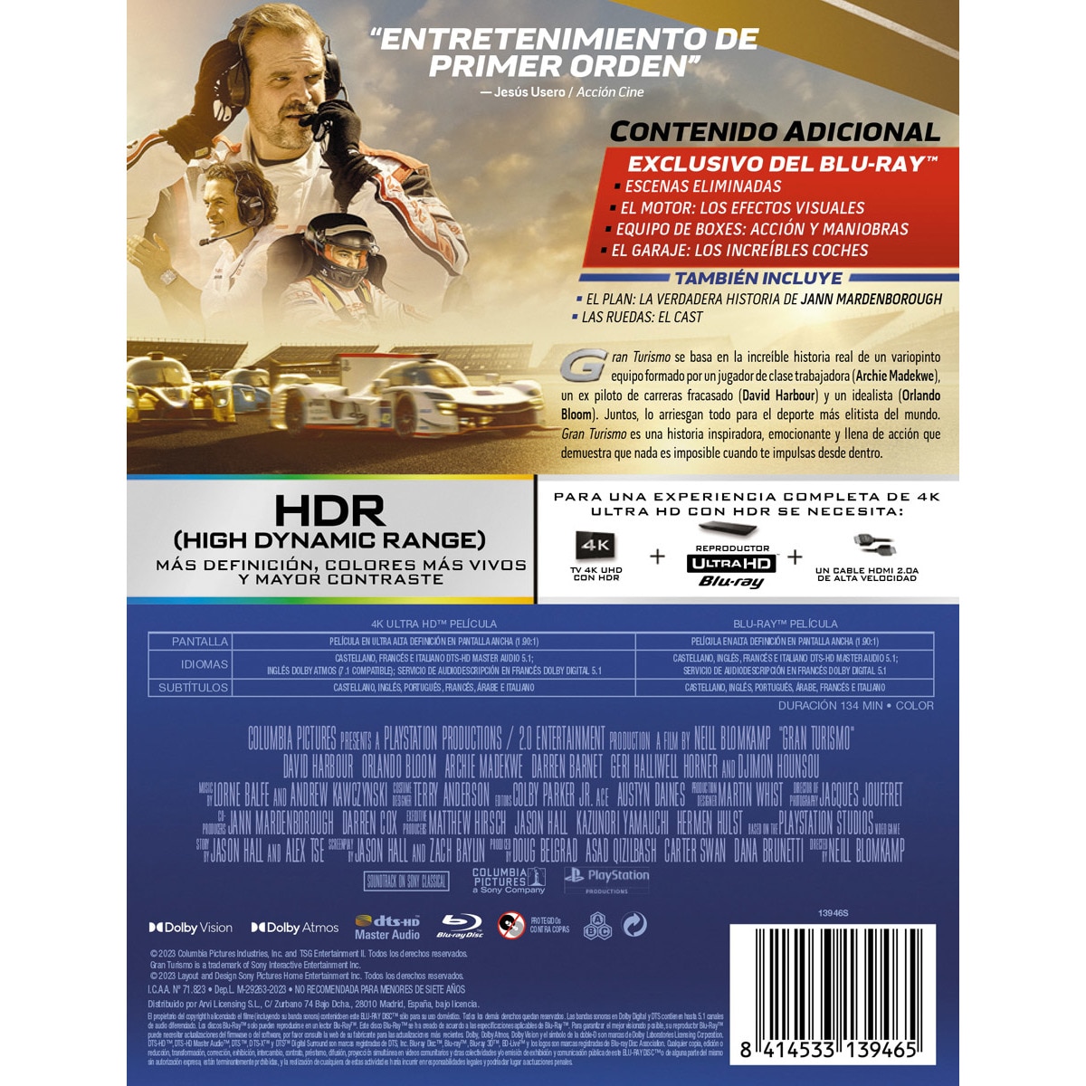 Gran Turismo (Edición Metálica) (4K Ultra HD + Blu-Ray) · Sony · El Corte Inglés