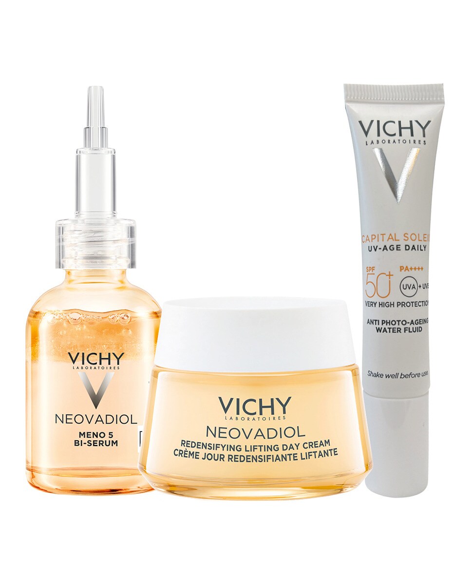 Pack Vichy Neovadiol Meno 5 Bi-Sérum Peri y post-menopausia Vichy ...