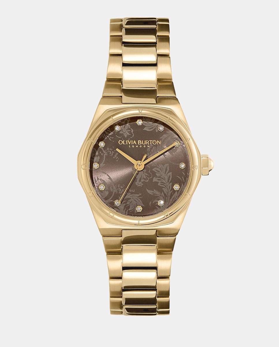 Reloj de mujer Hexa 24000107 de acero dorado · Olivia Burton · El Corte ...