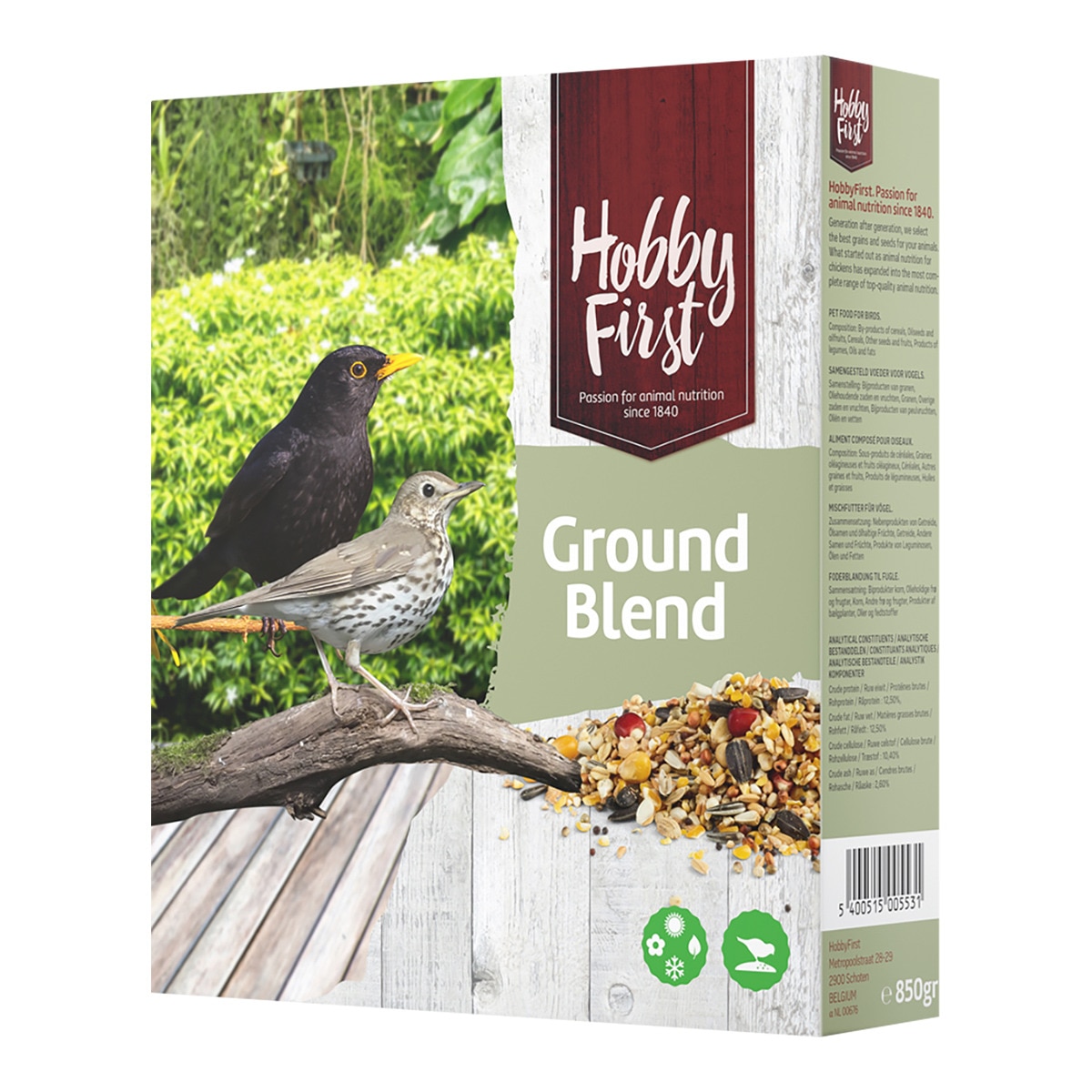 Alimento para pájaros de suelo Ground Blend Hobby First 850 g · Hobby ...