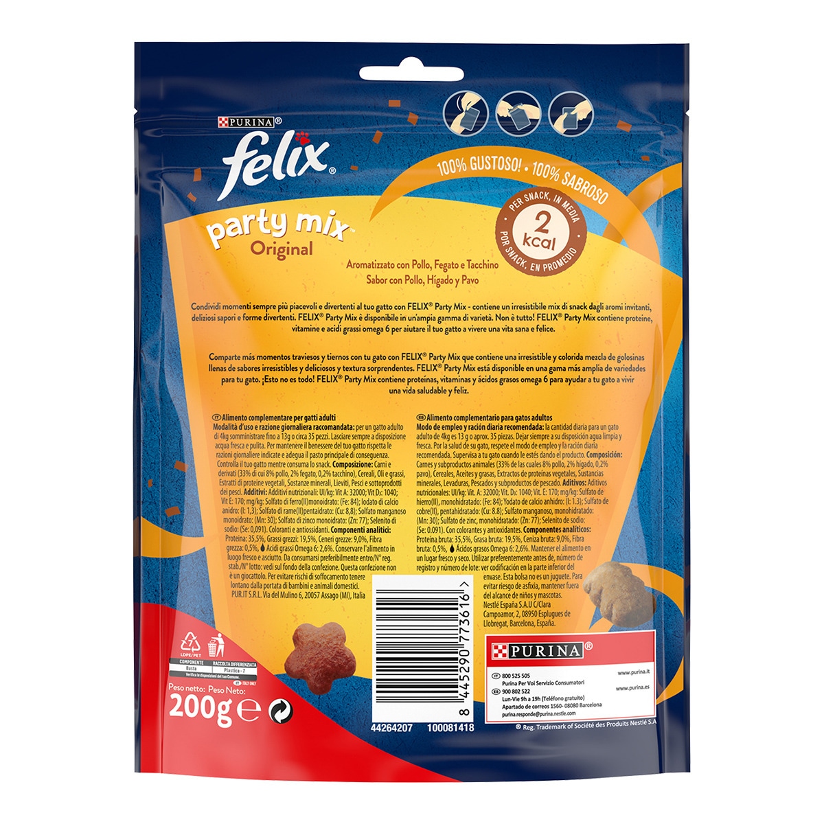 Snack para gatos adultos Felix Party Mix Original · Felix · El Corte Inglés