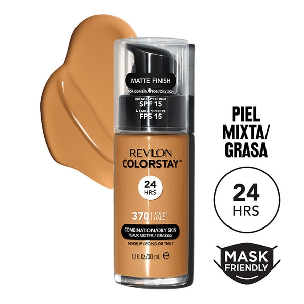 Base de maquillaje permanente Colorstay SPF-20 tono 370 Toast Hale para ...