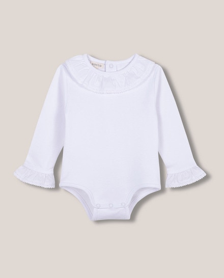 Body manga larga cuello volante de popelín · Gocco · El Corte Inglés