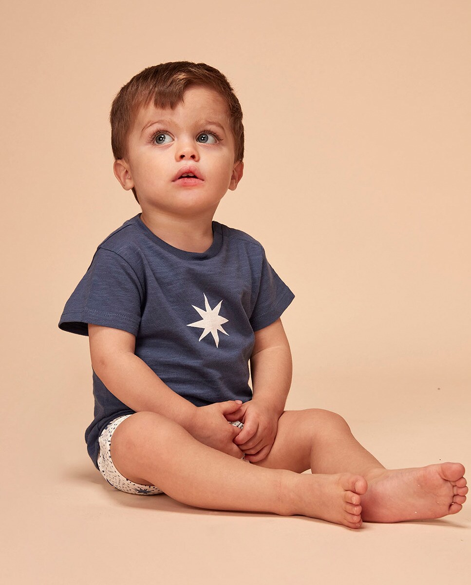Camiseta Azul Con Estampado Estrella Cru · Gocco · El Corte Inglés