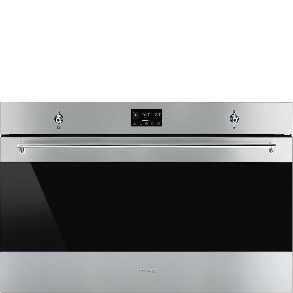 Forno Termoventilado Smeg Classica SFP9302TX Pirolítico e de 115 Litros ...