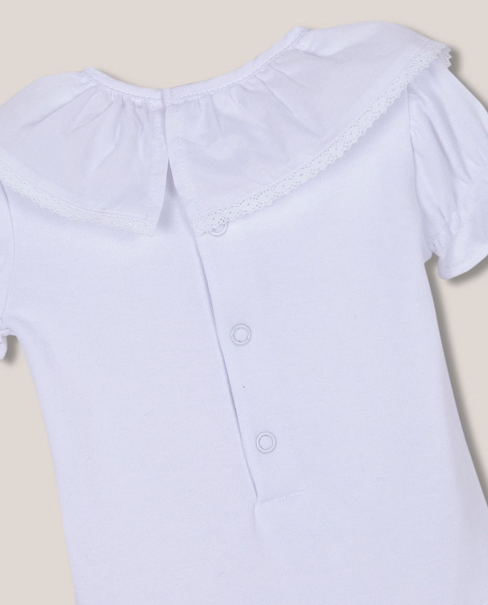 Body blanco manga corta cuello volante · Gocco · El Corte Inglés