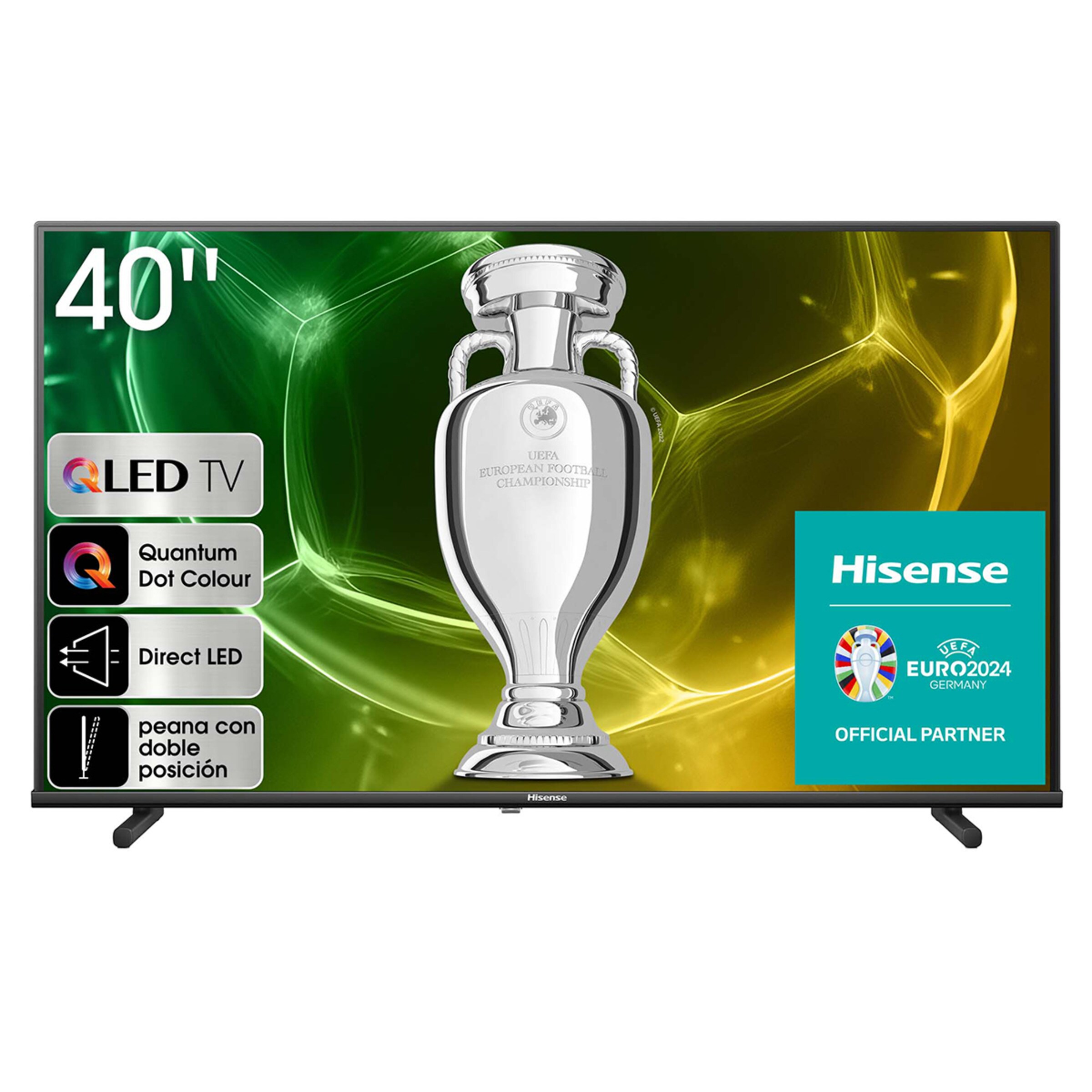 TV QLED 100,3 cm (40") Hisense 40A5KQ Full HD, Smart TV, Inteligencia Artificial ...