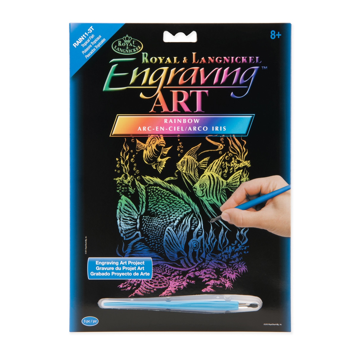 Lámina grabado, Engraving Art Arcoiris dibujo Peces tropicales Royal ...