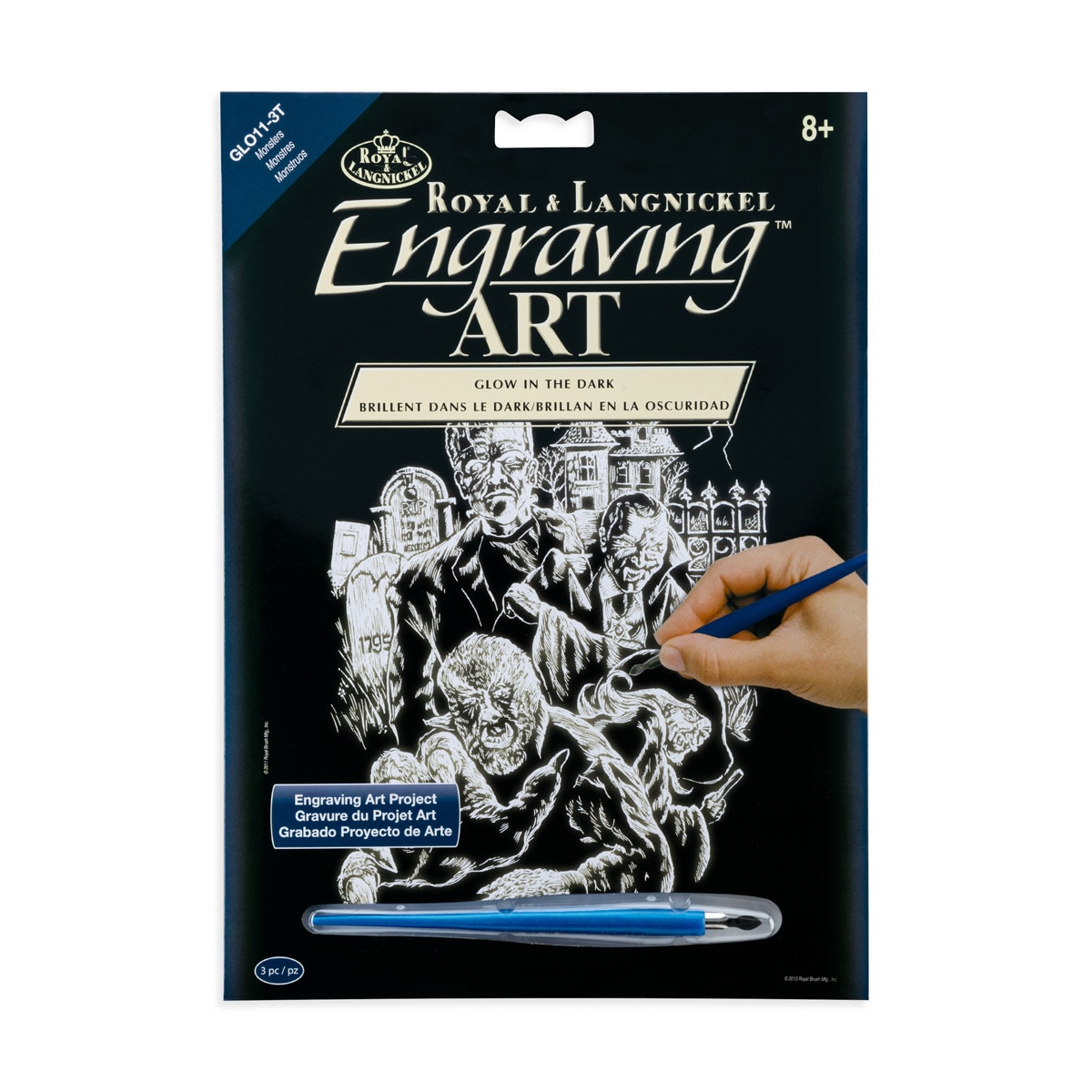 Lámina grabado Engraving Art brillo en la oscuridad dibujo Monsters ...