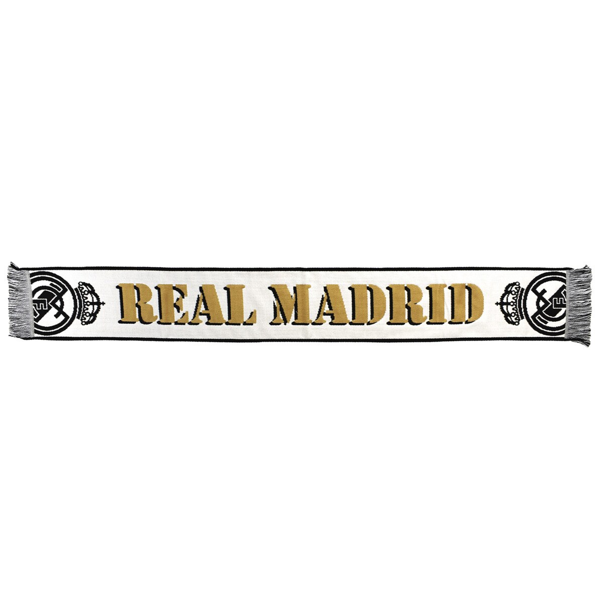 Bufanda Real Madrid C.F. blanca letras dorado · Real Madrid C.F. · El ...