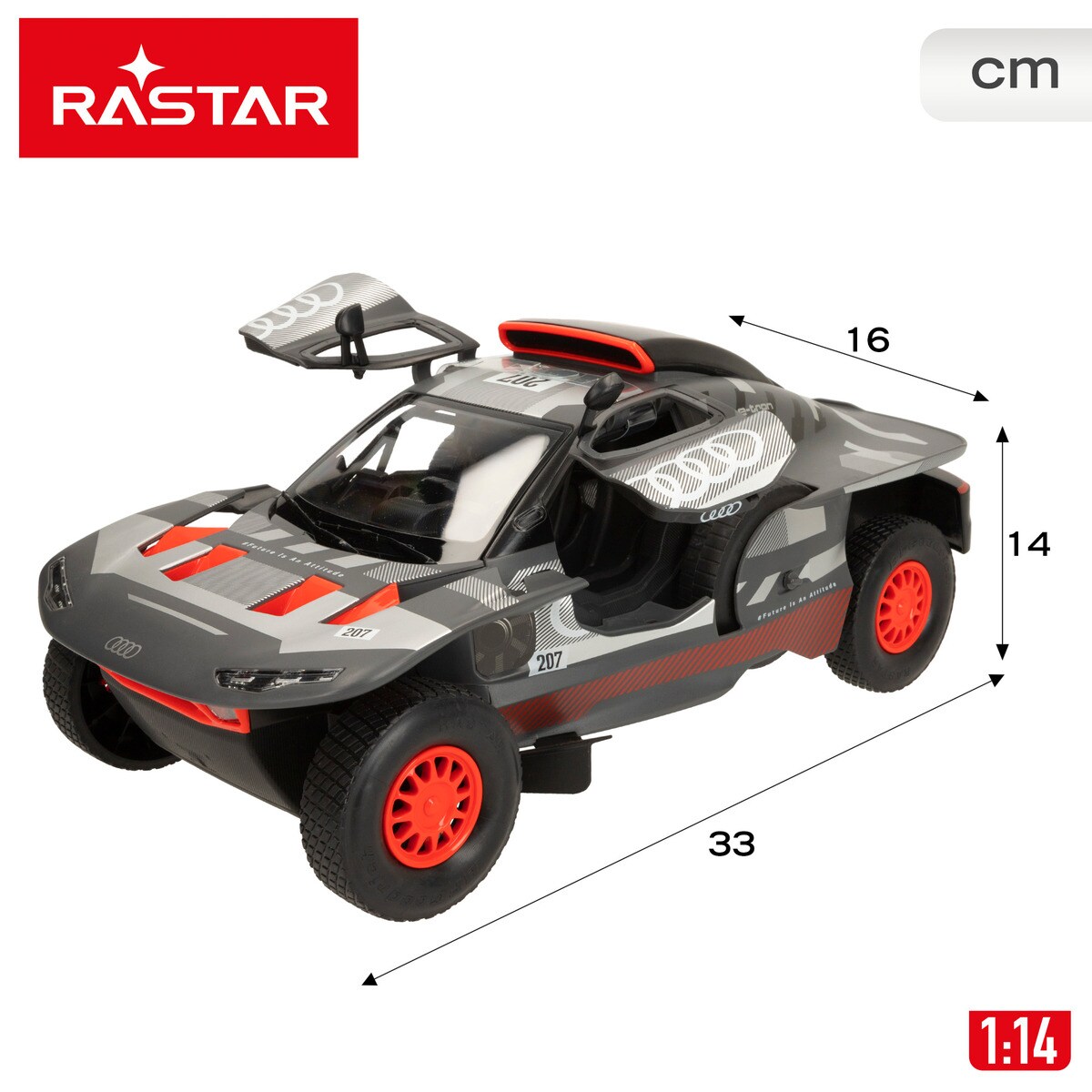 Radiocontrol Audi RS Q E-Tron E2 1:14 Rastar · Rastar · El Corte Inglés