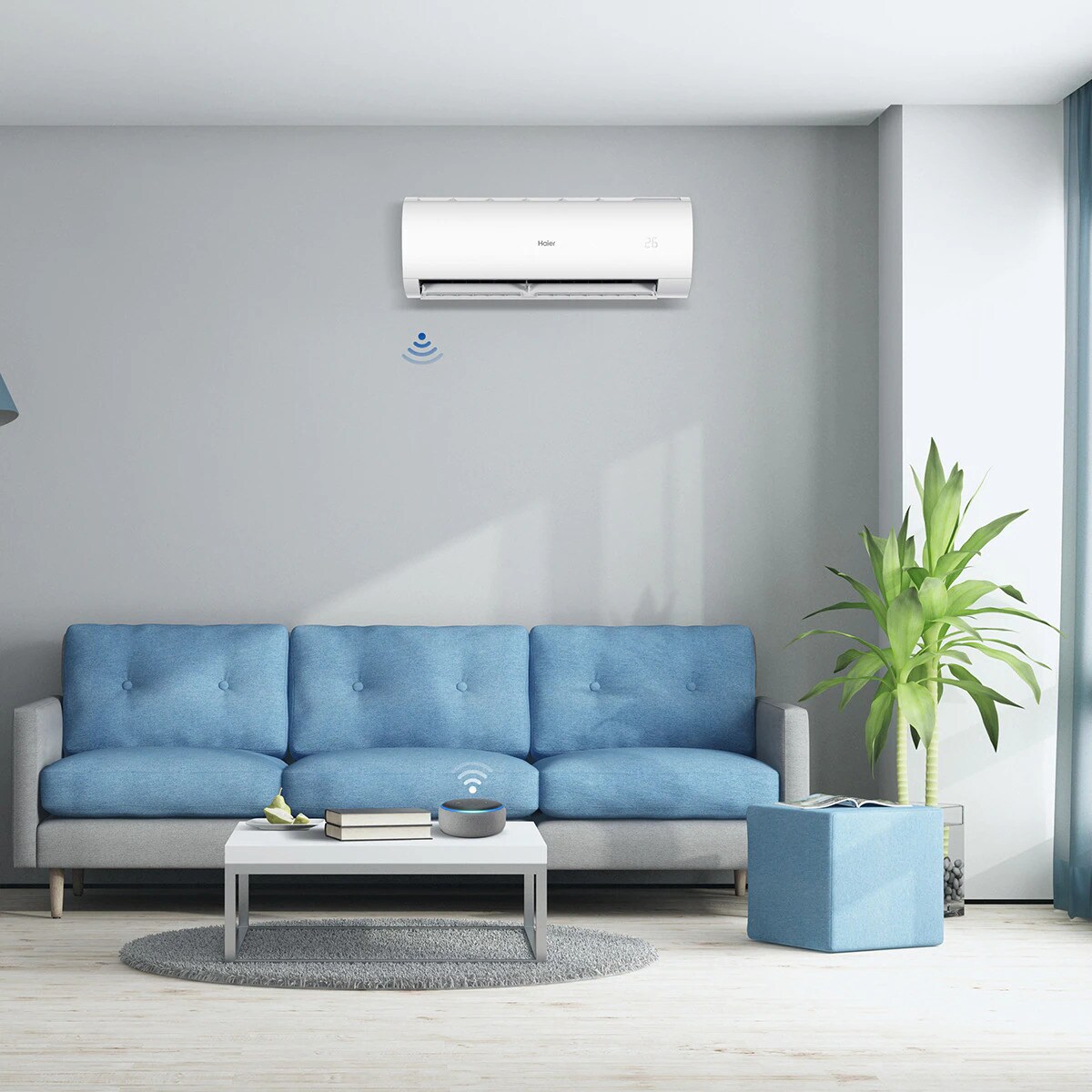 Aire acondicionado Split 1x1 Haier Inverter con 4.558 frig/h y 4.988 ...