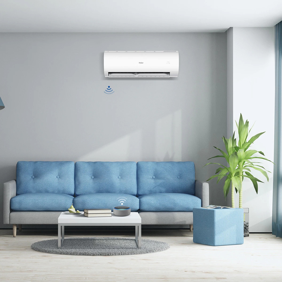 Aire acondicionado Split 1x1 Haier Inverter con 6.106 frig/h y 6.364 ...