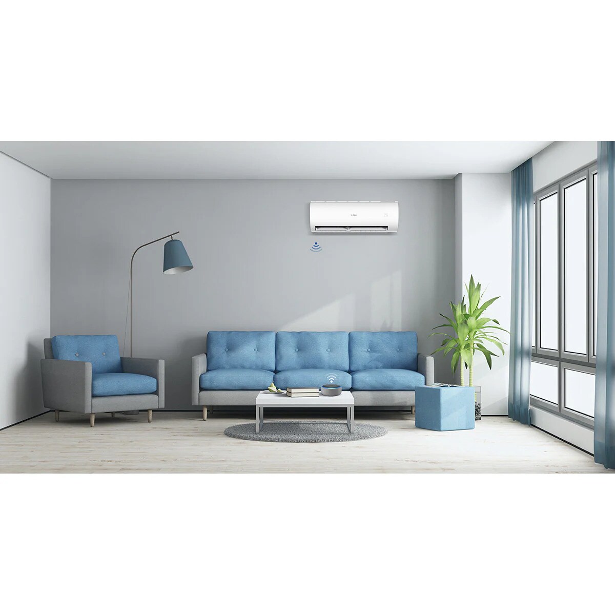 Aire acondicionado Split 1x1 Haier Inverter con 6.106 frig/h y 6.364 ...