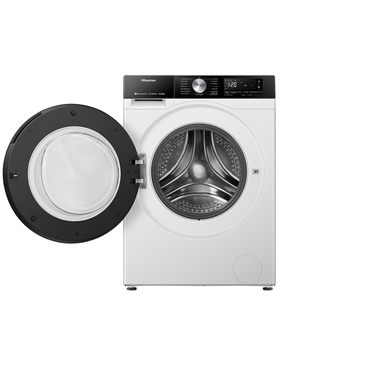 Lavadora secadora Hisense 10,5 kg / 1.400 rpm, WIFI Serie 3S ...