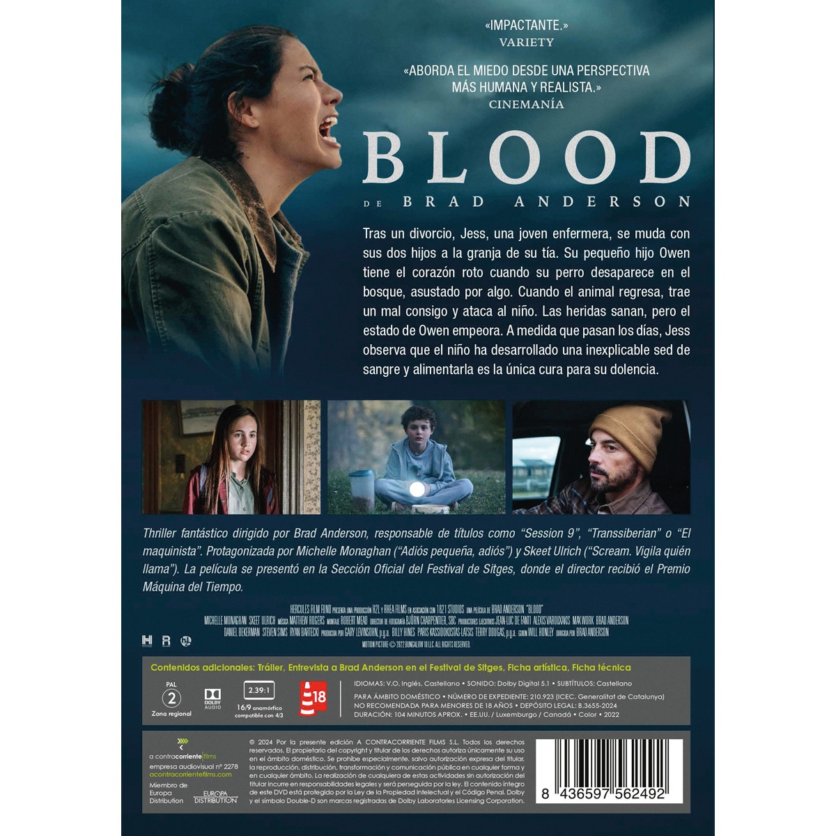 Blood de Brad Anderson (DVD) · A CONTRACORRIENTE · El Corte Inglés