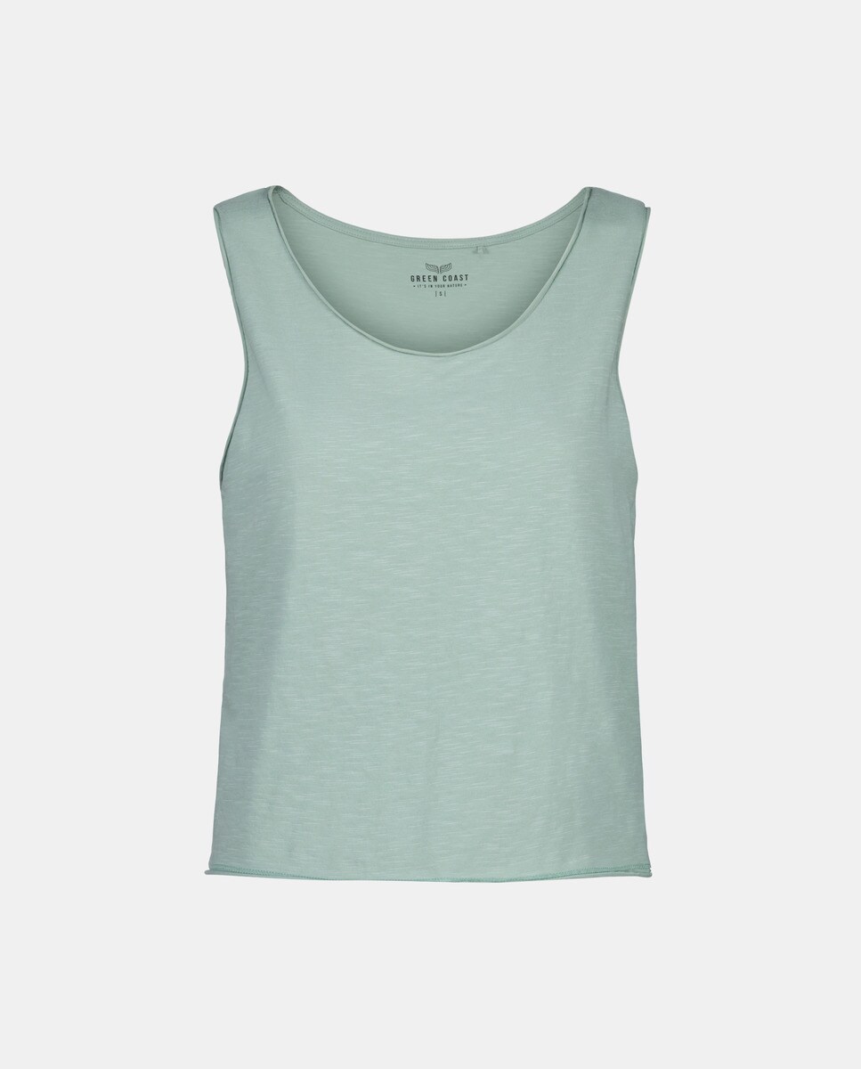 Camiseta crop de mujer con cuello caja · Green Coast · El Corte Inglés Camiseta crop de mujer con cuello caja · Green Coast · El Corte Inglés