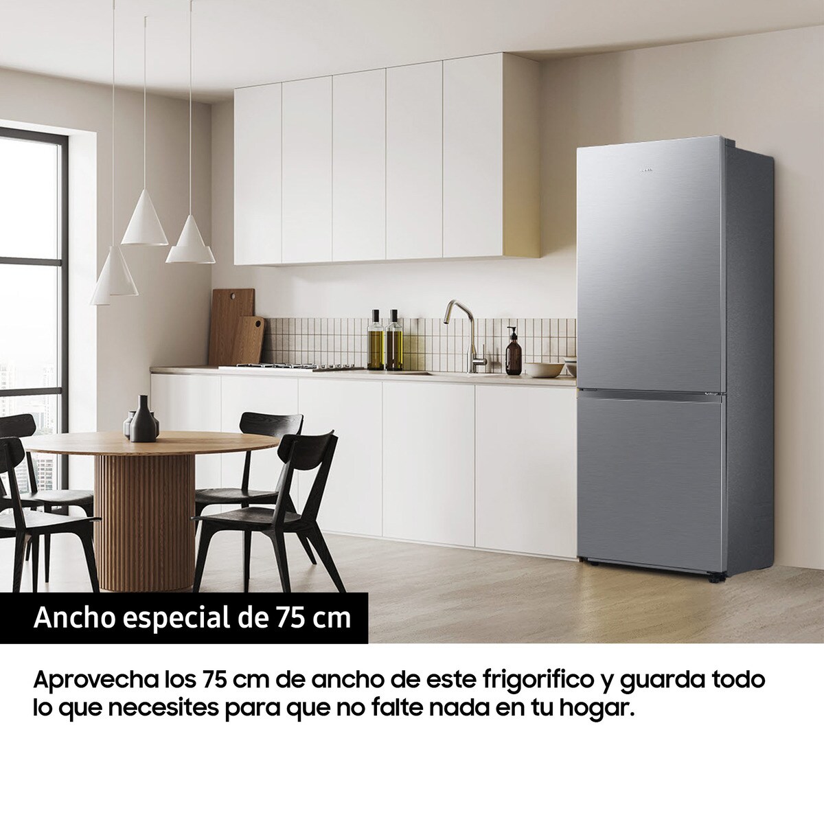 Frigorífico combi Samsung ancho Especial 75cm, No Frost, Wifi ...