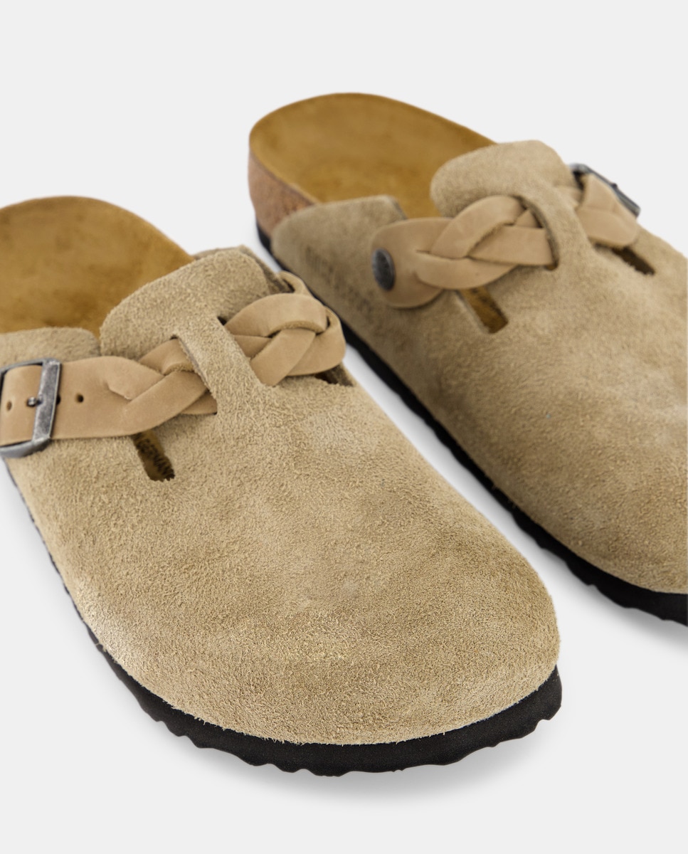 Zuecos Boston de mujer en ante Topo Birkenstock · El Corte Inglés