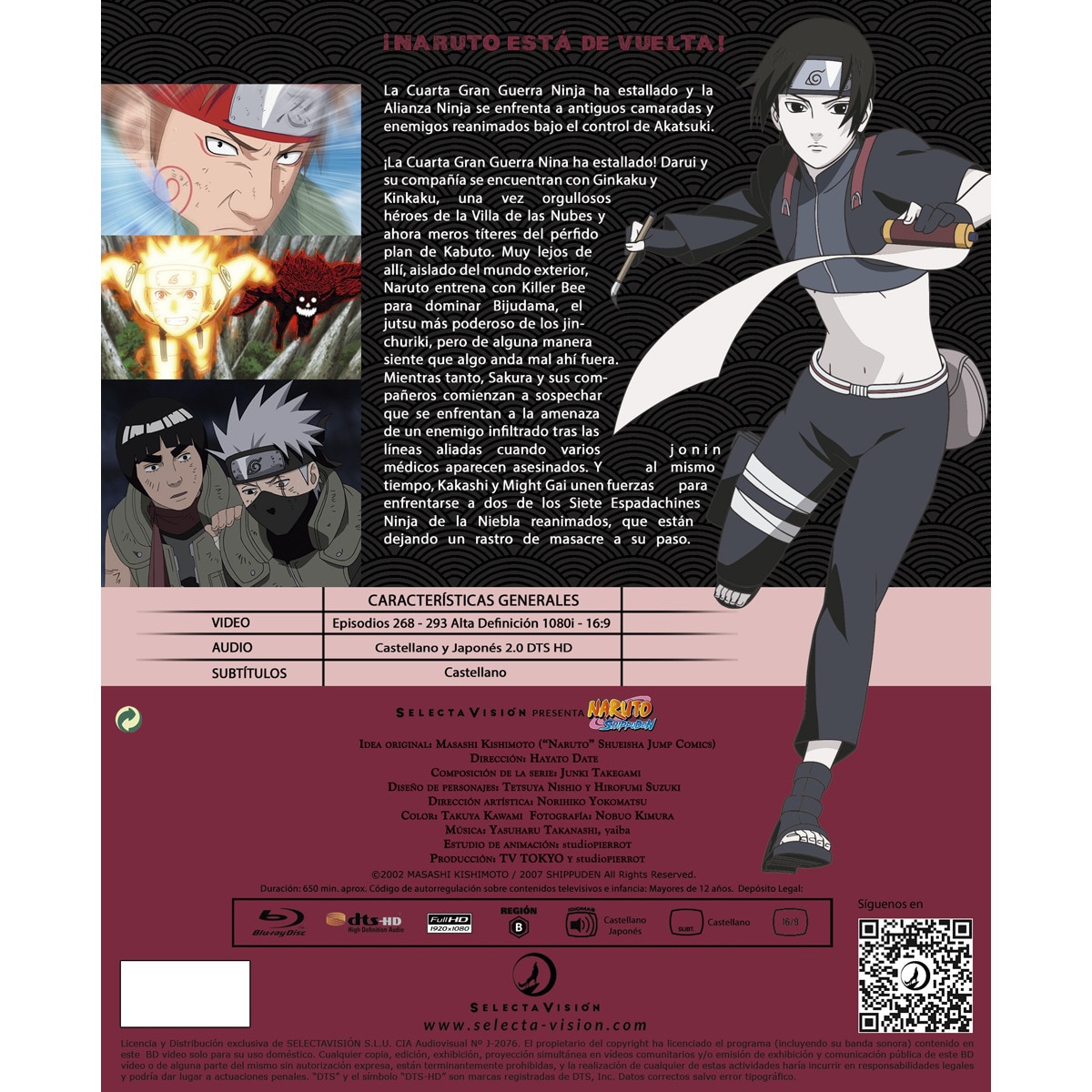 Naruto Shippuden box 11 268 a 295 (28 episodios) (Blu-Ray) · SELECTA ...