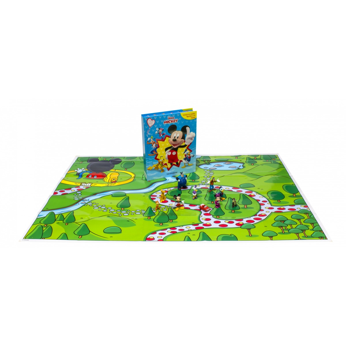 La casa de Mickey Mouse. Libroaventuras: Incluye un cuento, figuritas y un tapete · DISNEY ...