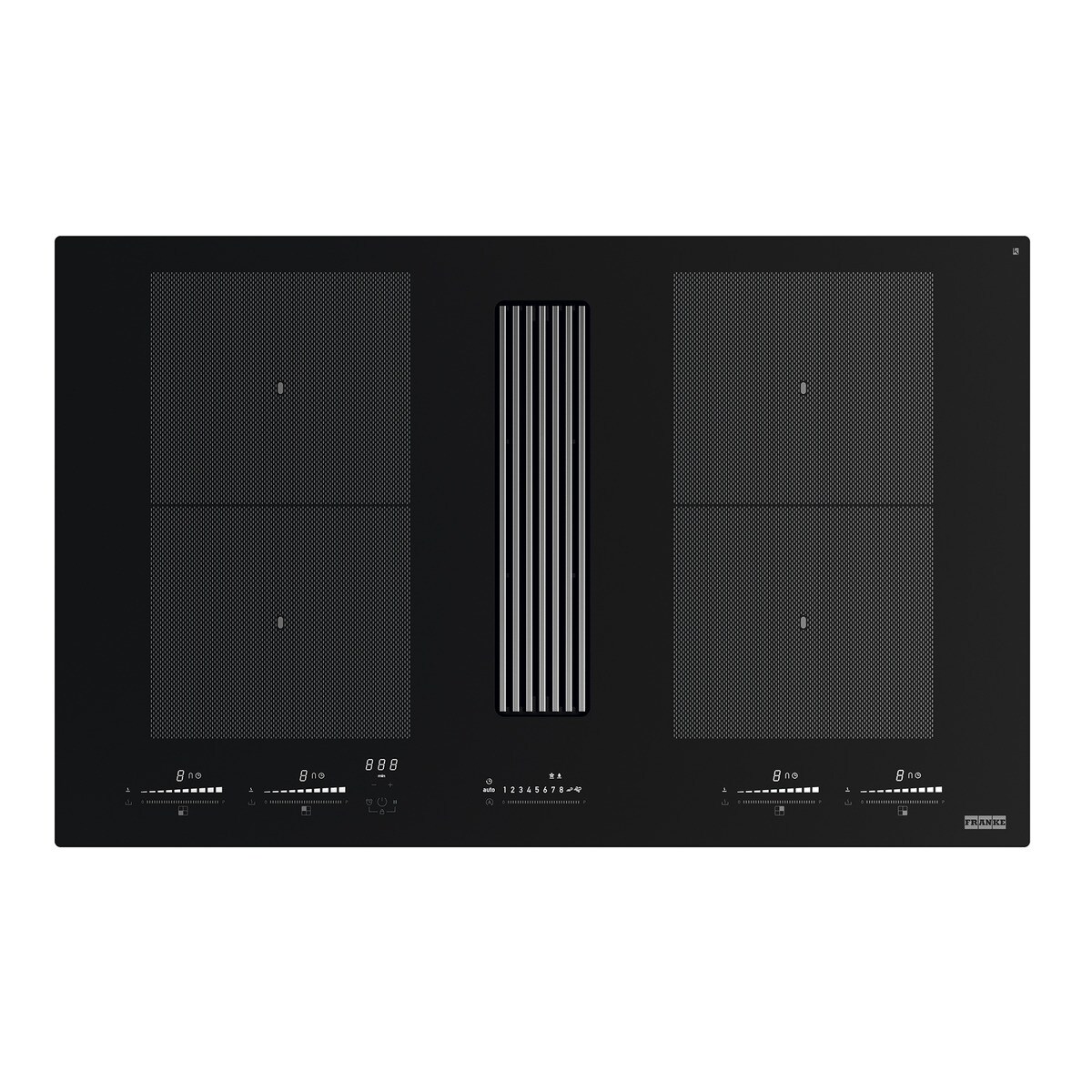 Placa inducción Franke con 4 zonas de cocción con extractor integrado ...