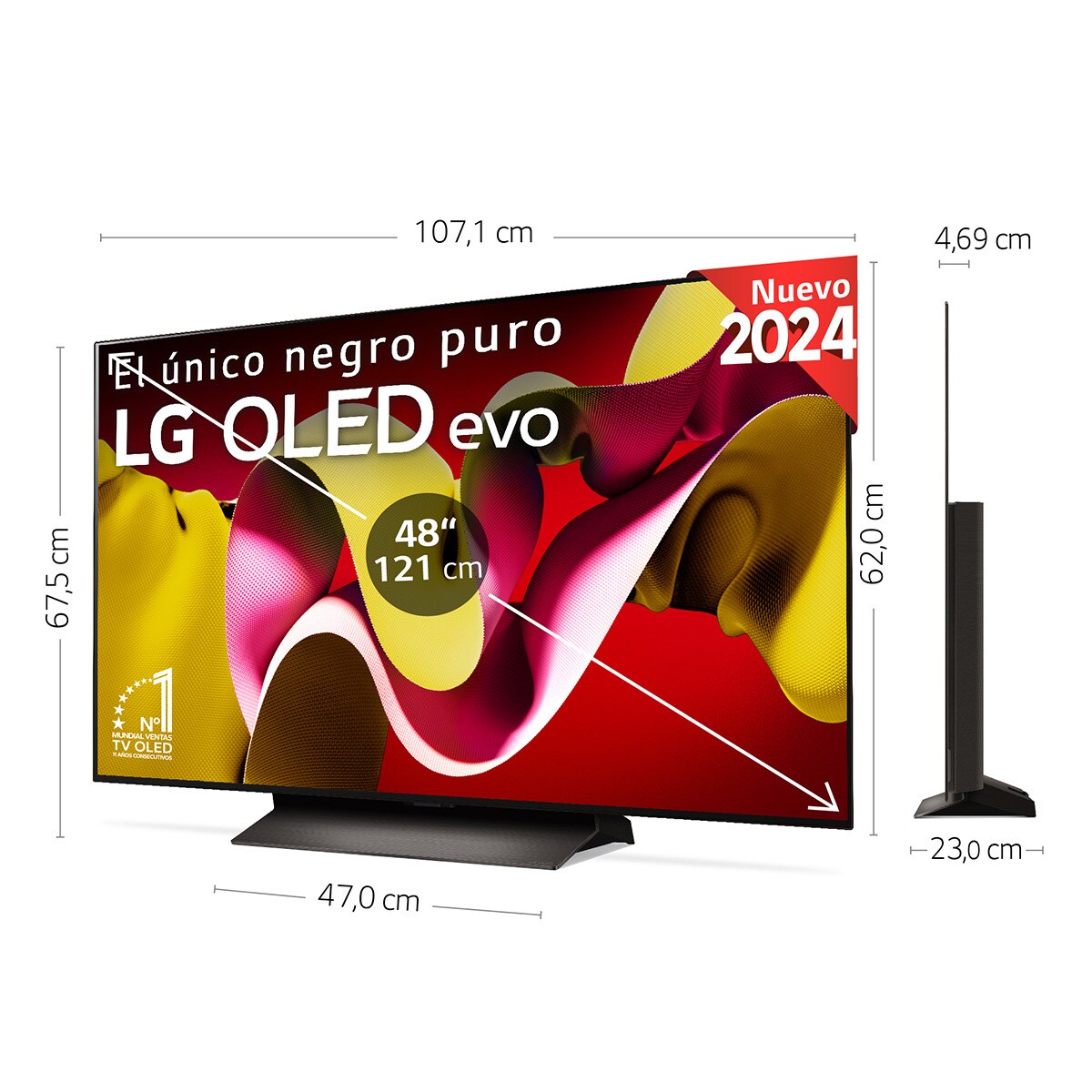 TV OLED 121cm (48") LG OLED48C46LA 4K con Smart TV WebOS24 · LG · El Corte Inglés