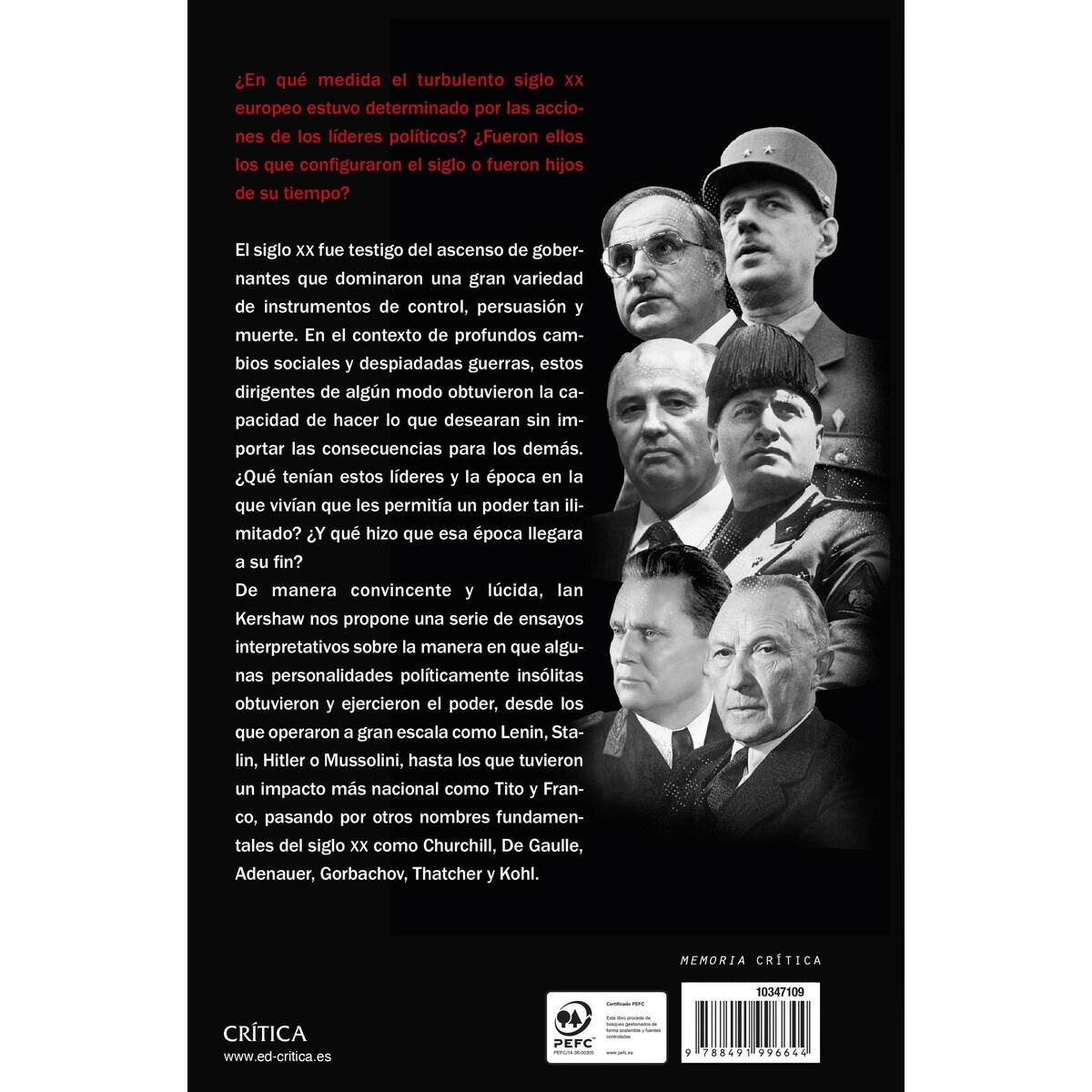 Personalidad y poder: Forjadores y destructores de la Europa moderna (Tapa blanda con solapas ...