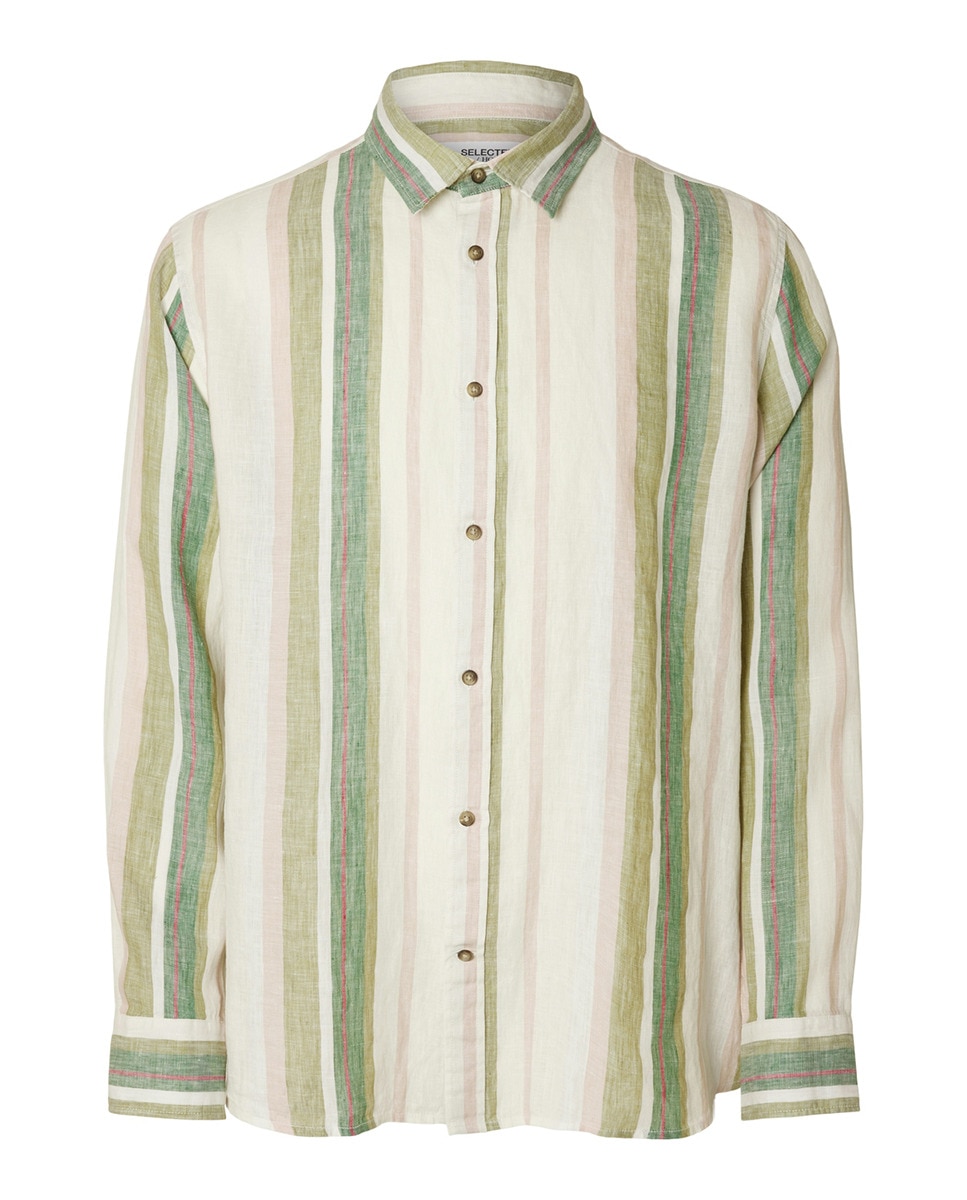 Camisa de hombre de manga larga 100% lino · Selected · El Corte Inglés