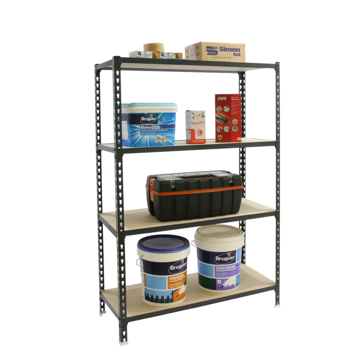 Estantería metálica Maderclick Superplus 4 Baldas 110x150x50 cm · SIMONRACK · El Corte Inglés