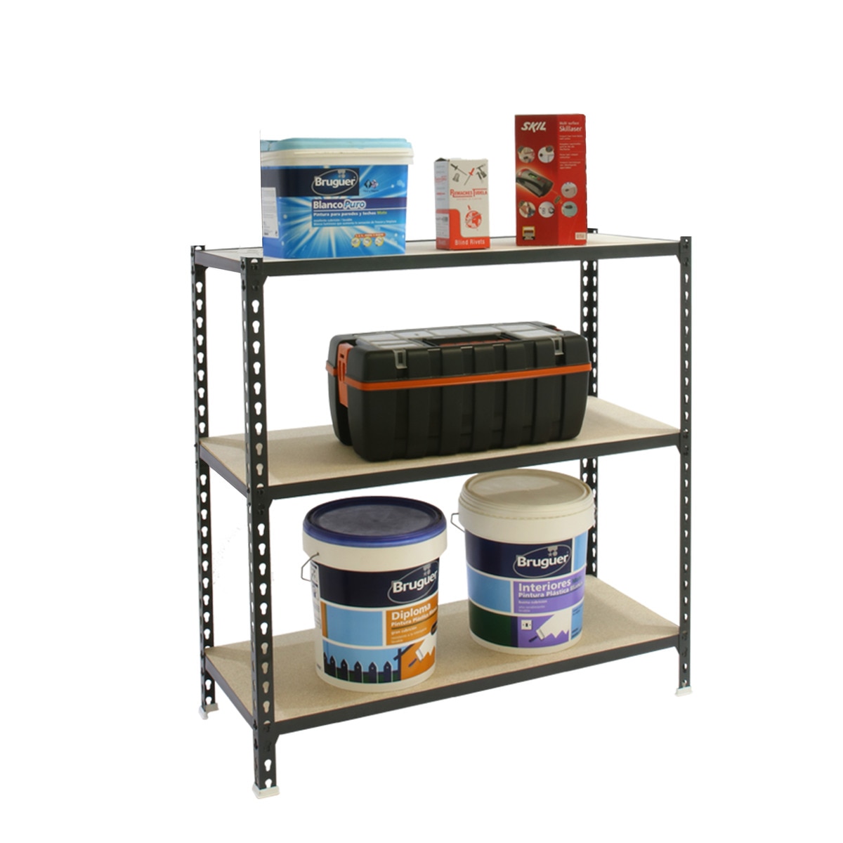 Estantería metálica Maderclick Megaplus 3 Baldas 120x90x50 cm · SIMONRACK · El Corte Inglés