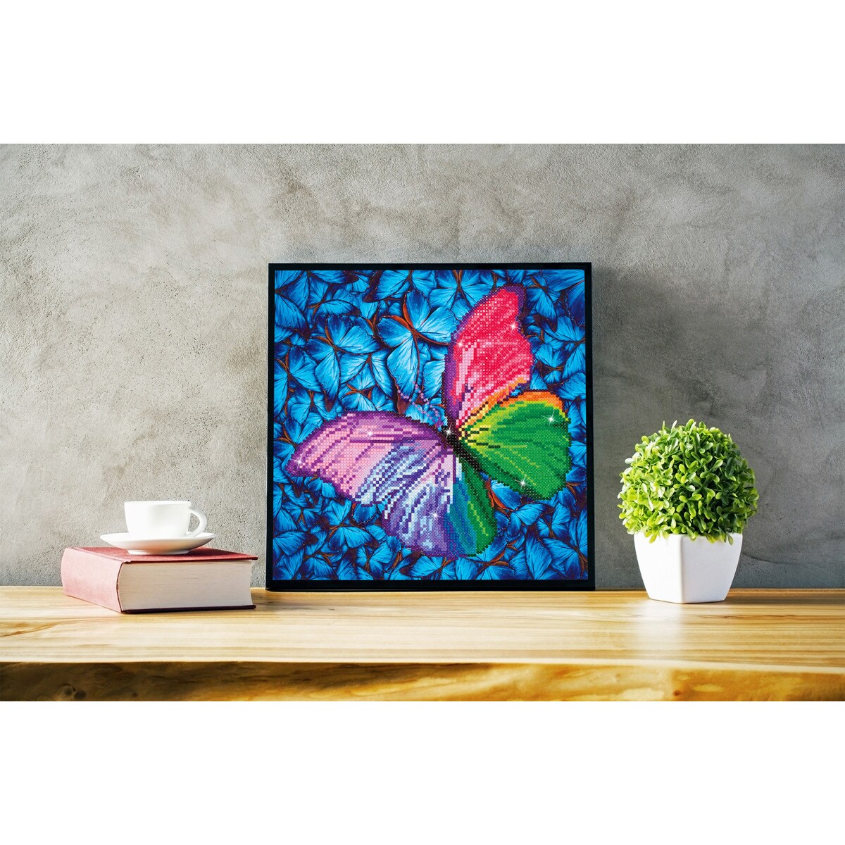 Cuadro de pintura con diamantes Diamond Dotz Flutter By Pink · Diamond ...