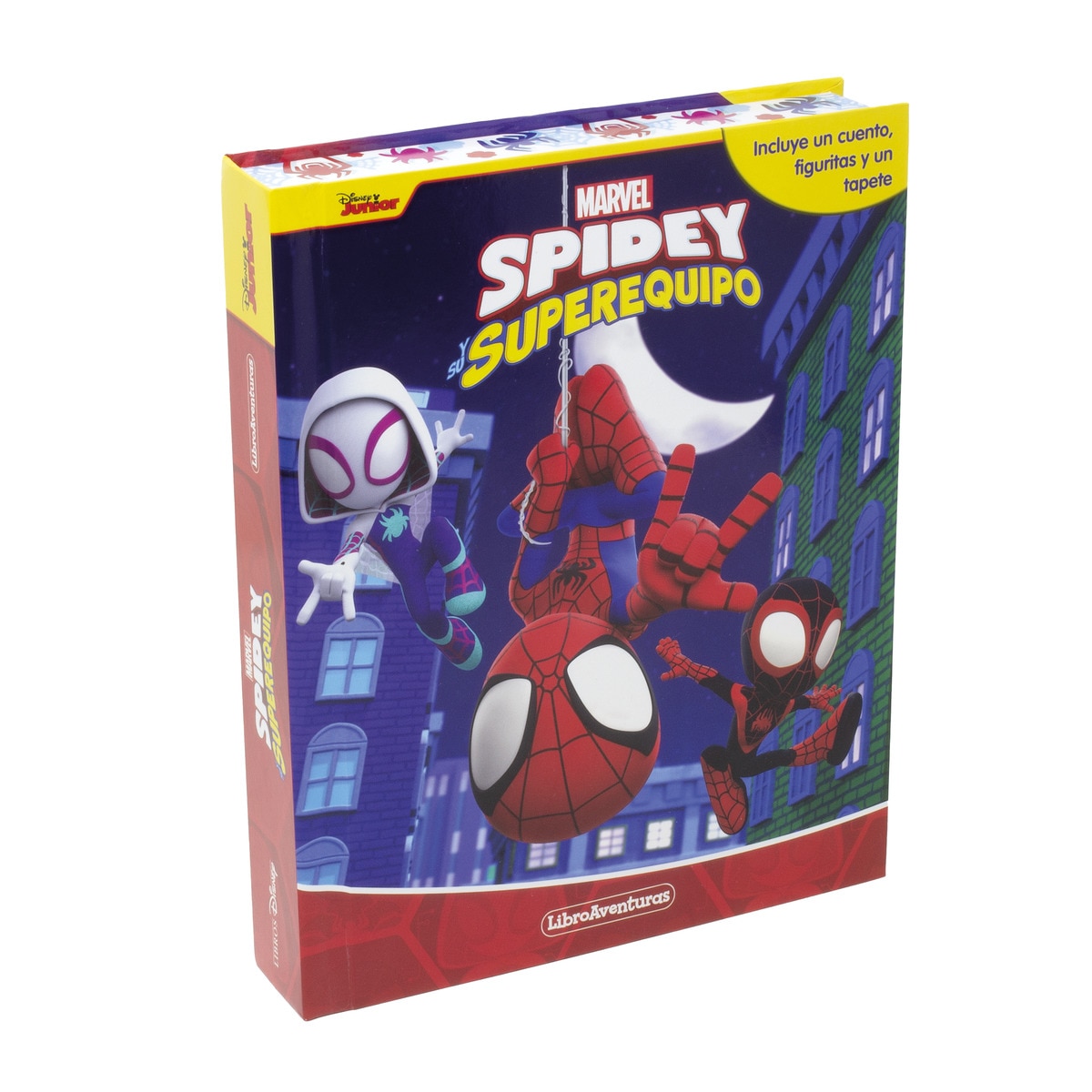 Spidey y su superequipo. Libroaventuras: Incluye un cuento, figuritas y un tapete · DISNEY ...