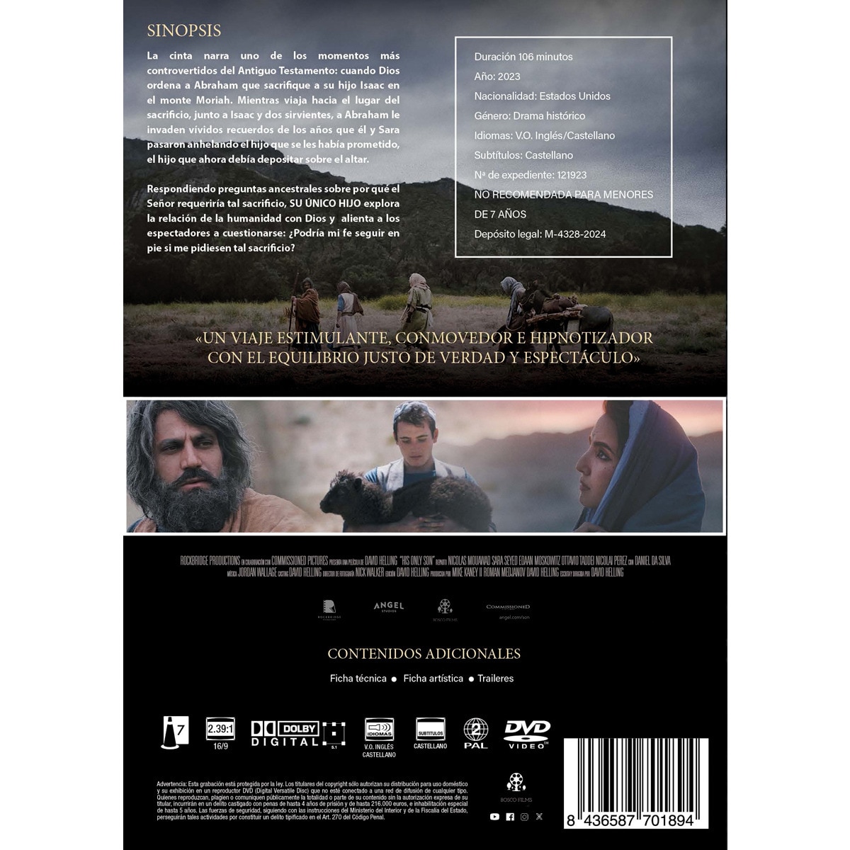 Su único hijo (DVD) · BOSCO FILMS · El Corte Inglés