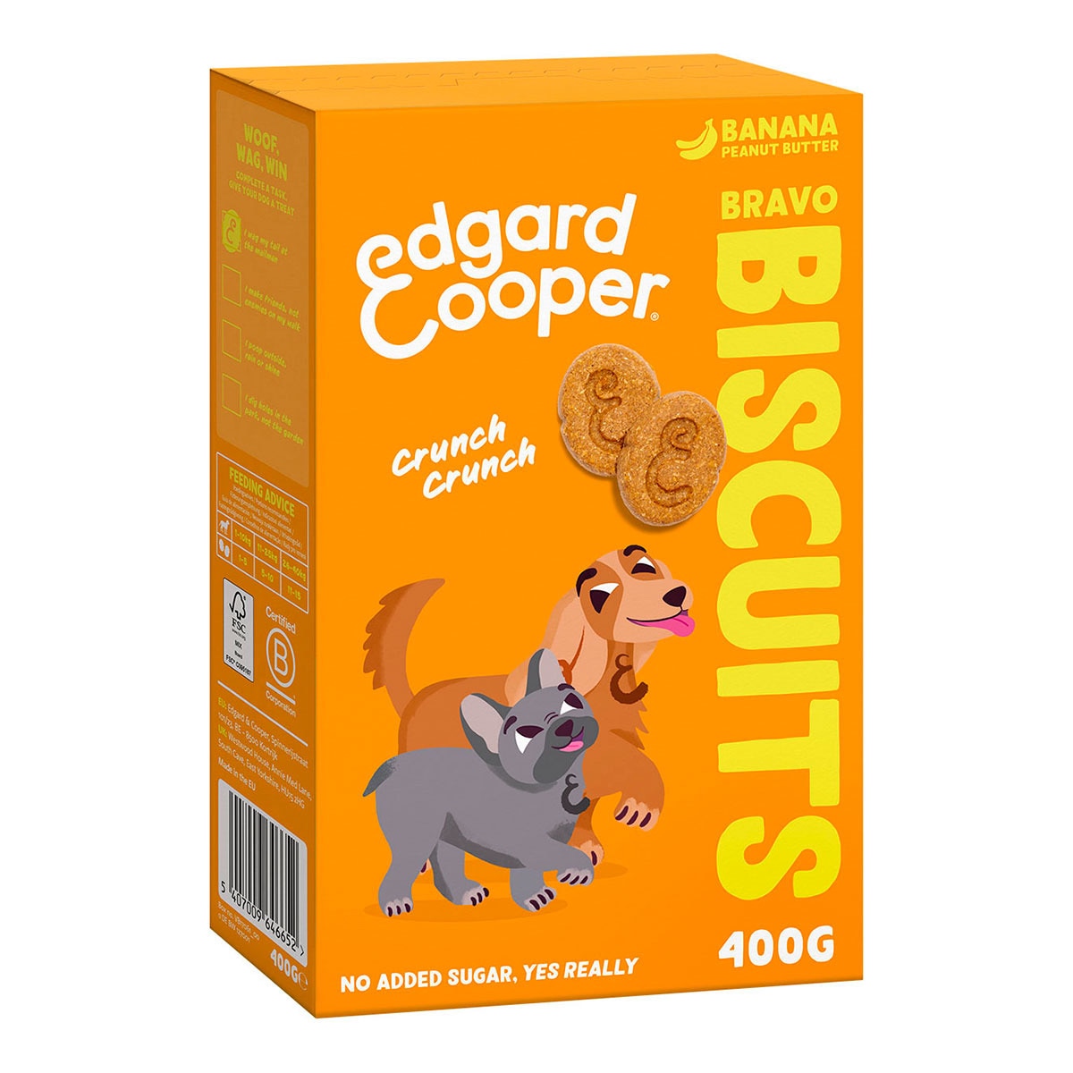 Snack para perros Edgard & Cooper galletas Bravo plátano y crema de ...