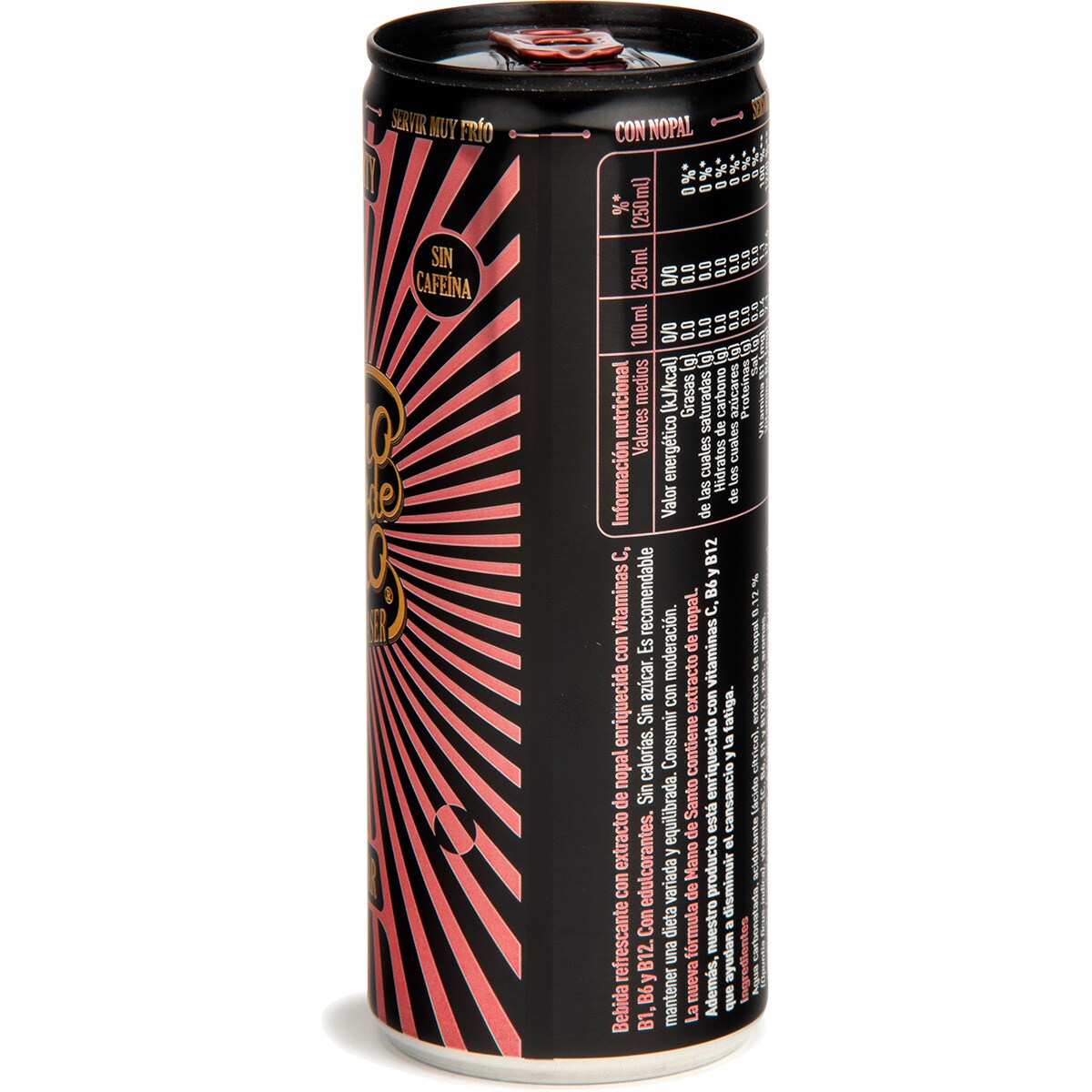 Bebida refrescante con extracto de nopal enriquecida con vitaminas C ...