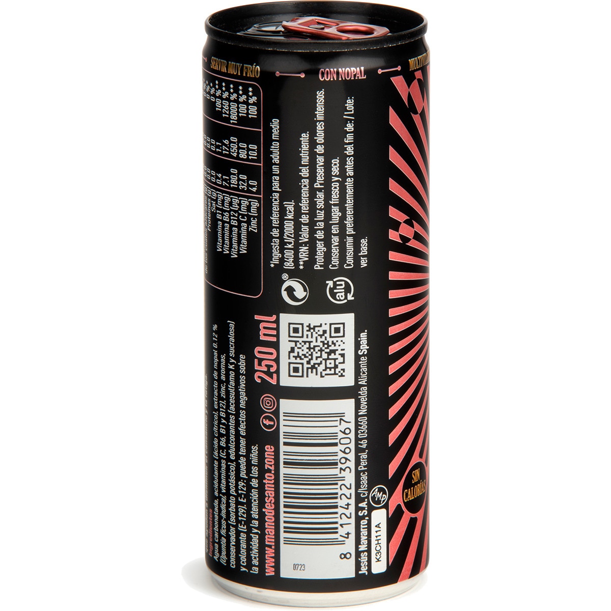 Bebida refrescante con extracto de nopal enriquecida con vitaminas C ...