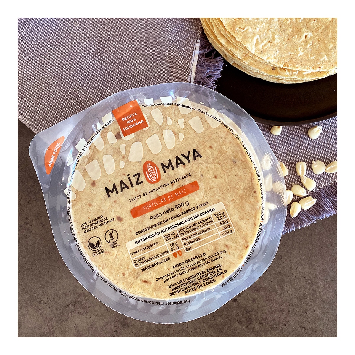 Tortillas de maíz mexicanas Maíz Maya · Maíz Maya · El Corte Inglés