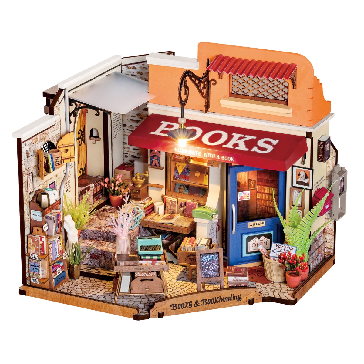 Maqueta de casa en miniatura Rolife Corner Bookstore · Rolife · El ...