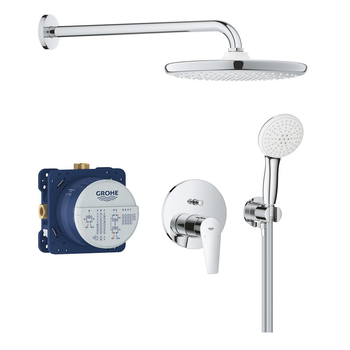 Sistema monomando empotrado para ducha Bauedge 250 Grohe · Grohe · El ...