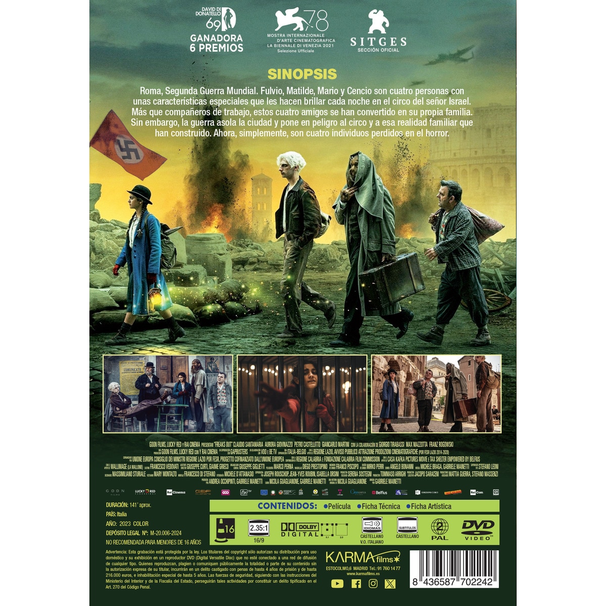 Freaks out (DVD) · KARMA FILMS · El Corte Inglés