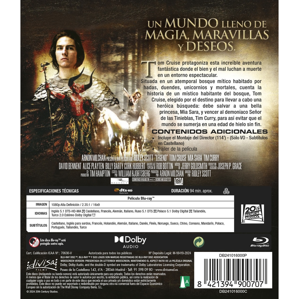 Legend (Blu-Ray) · DIVISA RED S.A. · El Corte Inglés