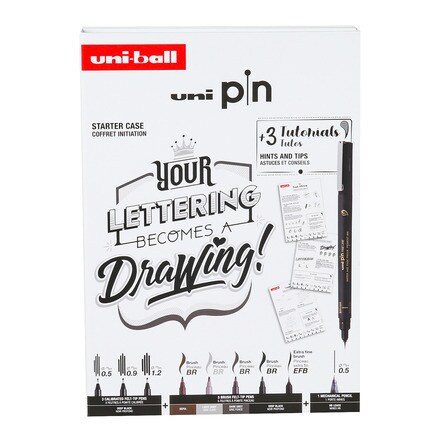 Set calibrados starter kit Lettering 9P Uni-Ball PIN · UNI BALL · El Corte Inglés