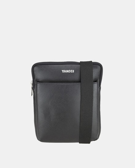Bolso cruzado de hombre de YANCCI con logo grabado en plata · Yancci ...