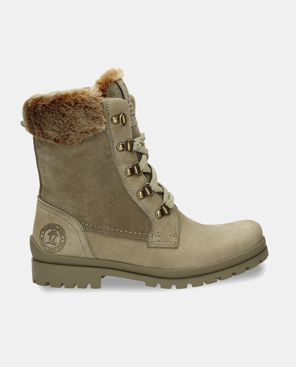 Botas de mujer en piel con forro de pelo sintético · Panama Jack · El ...