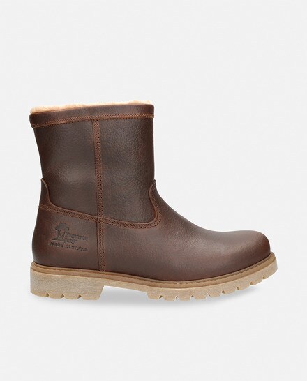 Botas de hombre en piel con forro de pelo sintético · Panama Jack · El ...